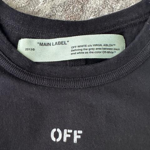 off white clothes tag